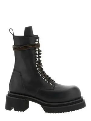 Rick Owens Bogun Lace-up Boots - Black
