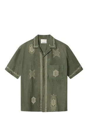 Isabel Marant Étoile Marant Zekim Shirt With Embroidery - Green