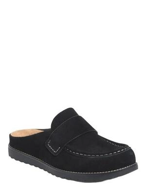 SOFFT Alicia Leather Flat Mule - Black