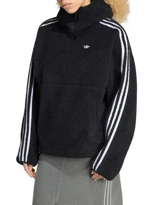 ADIDAS ORIGINALS Originals Fleece Hooded Jacket - Black