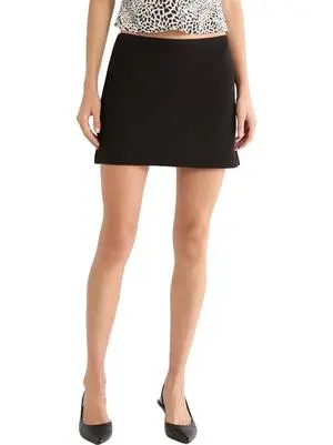 WAYF Monica Miniskirt - Black