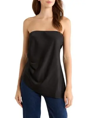 WAYF Vienna Strapless Top - Black
