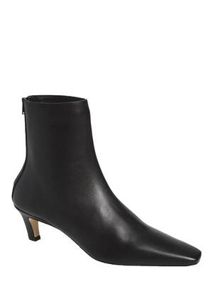 TOTEME Slant Heel Bootie - Black