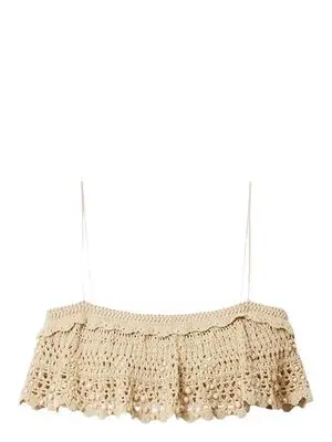 Isabel Marant Étoile Marant Women Oraviel Beaded Tank Top Brown