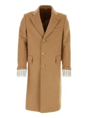 Gucci Camel Wool Coat - Brown