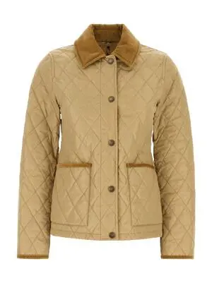 Burberry Beige Nylon Jacket - Brown