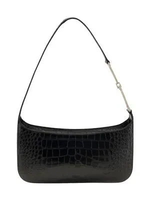 TOM FORD Small Crocodile-print Shoulder Bag - Black