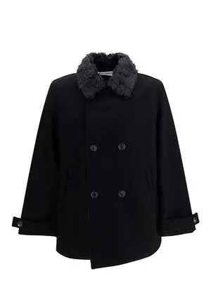 Our Legacy Wage Double-breasted Coat - Black