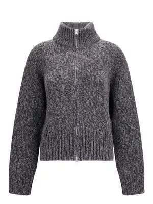 Our Legacy Merino Wool Zip Cardigan - Grey