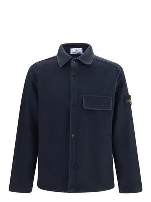 Stone Island Wool-blend Shirt Blue