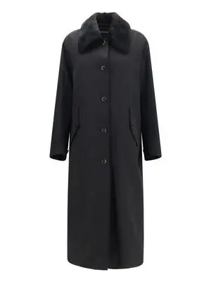 Our Legacy Tundra Coat In Virgin Wool - Black