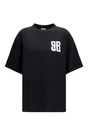 BALENCIAGA Glitter Logo T-shirt