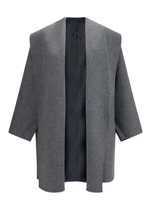 TOTEME Wool Hooded Coat Feale - Grey