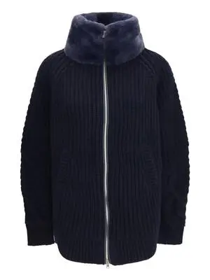 HERNO High-neck Fur Jacket