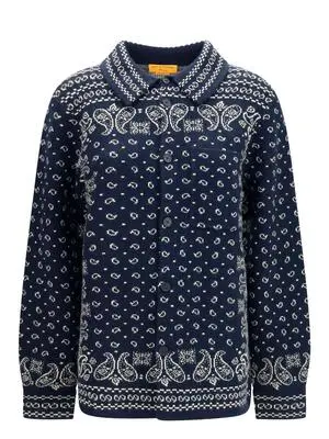 Guest In Residence Wild Rag Work Cahmere Hirt Blue
