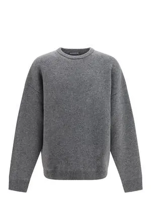 Balenciaga Wool Crewneck Sweater Ale - Grey