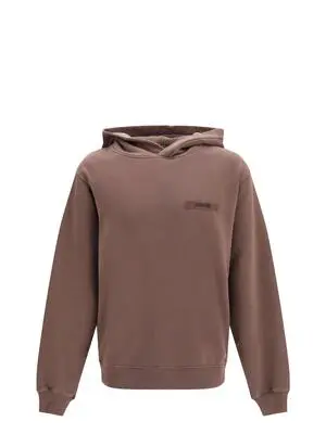 Jacquemus Hooded Sweatshirt Mae - Brown