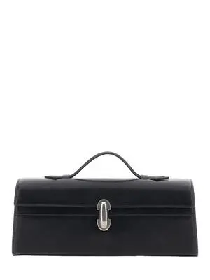 SAVETTE Savette Women Savette Women Slim Symmetry Clutch In Black Vintage Leather For Women