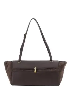 Savette Savette Women Crossbody Bag In Suede And Smooth Leather With Brown Details For Women Multicolor