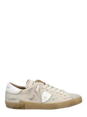 Philippe Model Prsx Low Distressed Sneakers - Neutrals
