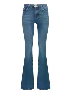 Liu Jo Logo-plaque Flared Jeans - Blue