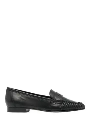 AeydĒ Pointed-toe Leather Loafers - Black