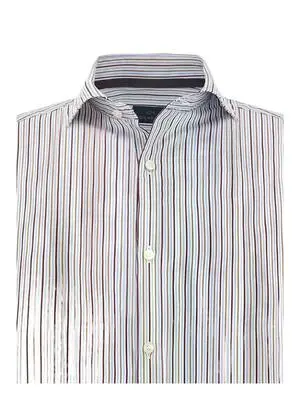Paul & Shark Striped Cotton-twill Shirt - White
