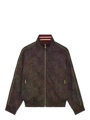 Drole De Monsieur Tweed Track Jacket - Brown