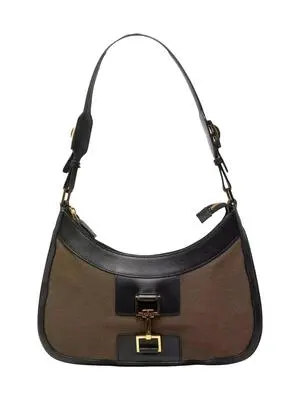Gucci 2000-2015 Canvas Jackie Hobo Bag Brown