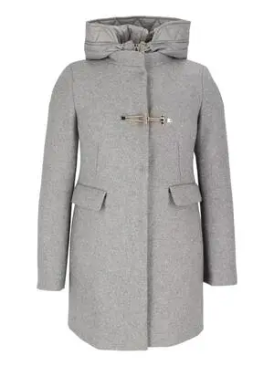 FAY Toggle Double-breasted Coat - Grey