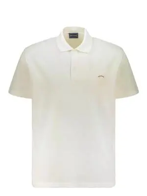 Paul & Shark Logo-embroidered Short-sleeve Polo Shirt - Neutrals