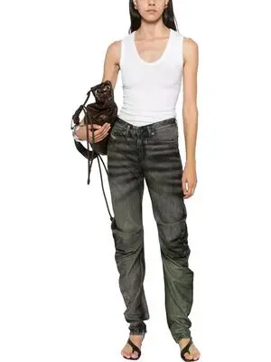 DIESEL® Faded-effect Panelled Jeans - Grey