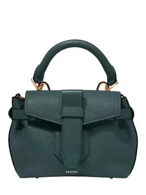 LANCEL S Charlie Grained-leather Tote Bag Green