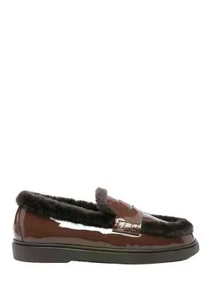 Roberto Festa Scilla Patent Leather Loafers - Brown