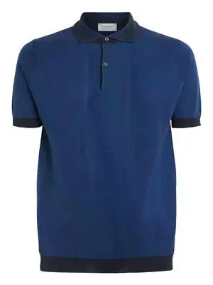 John Smedley Grenock Merino Wool Polo Shirt - Blue