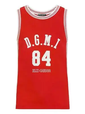Dolce & Gabbana Tank Top With Patch - Red