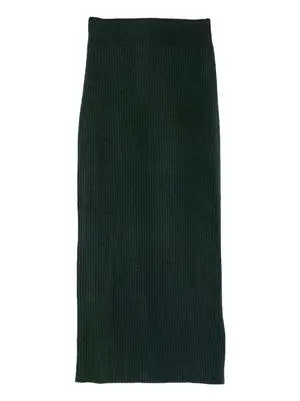 AROVESCIO Ribbed-knit Skirt - Green