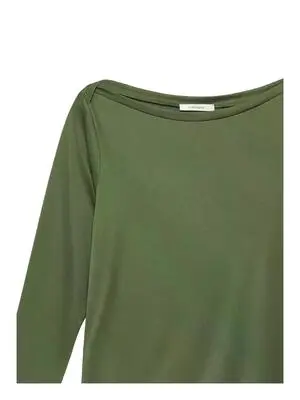 Malìparmi Plane Poly Boat-neck Long-sleeve T-shirt - Green