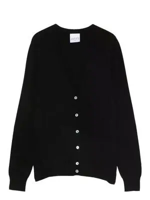AROVESCIO Button-up Cardigan - Black