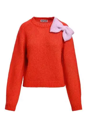 Essentiel Antwerp Kollier Bow-embellished Sweater - Red