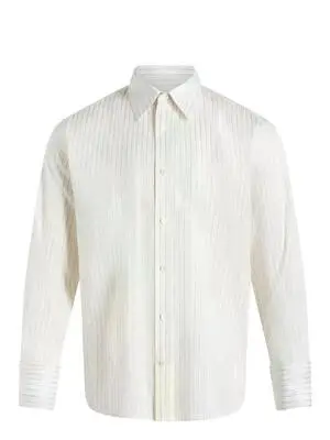Public School Pinstripe-pattern Long-sleeve Shirt - Neutrals