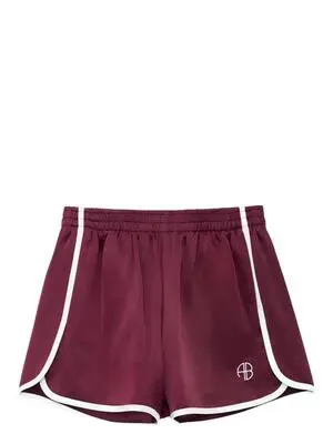ANINE BING Eva Shorts Red