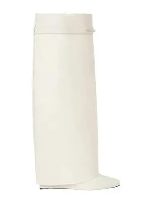 Givenchy Shark Pinch Boots In Leather - Neutrals