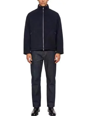 You Must Create Aaron Zip-up High-neck Jacket - Blue