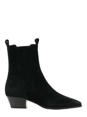 AeydĒ Agata Pointed-toe Suede Boots - Black