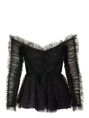 ZIMMERMANN Prima Ruffled Off-shoulder Top