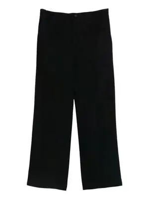 Moncler Logo-patch Straight-leg Trousers - Blue