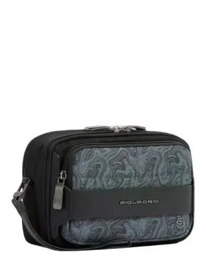 PIQUADRO Patterned Zip-around Clutch Bag - Blue