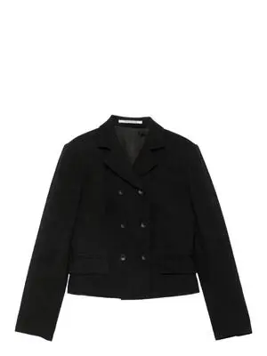 Tagliatore Double-breasted Bouclé Jacket - Black