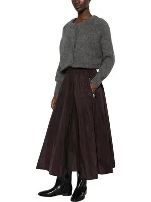 SUSANNE BOMMER Raglan-sleeve Cropped Cardigan - Grey